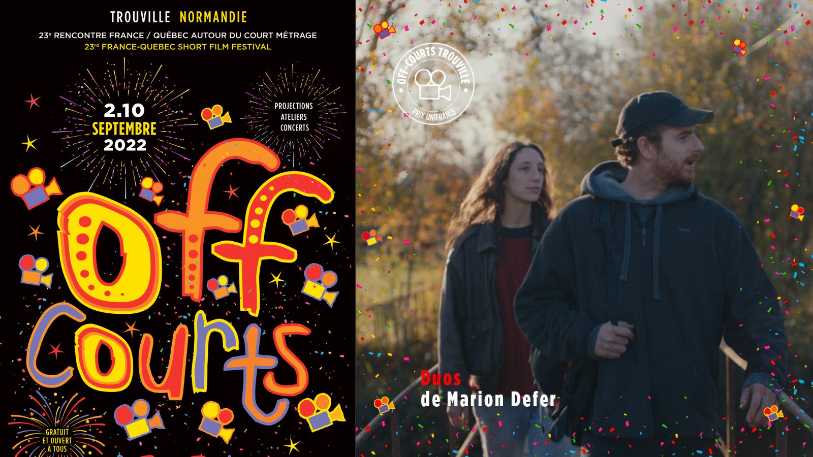 Le court-métrage “Duos” reçoit le prix OFQJ au festival Off-courts ...