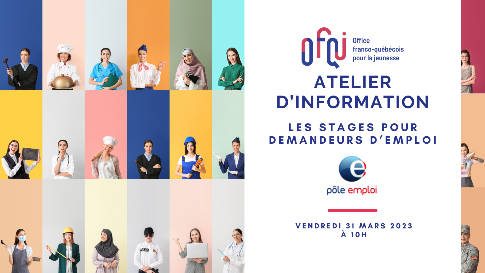 Atelier d’information – Stages pour demandeurs d’emploi - OFQJ en France