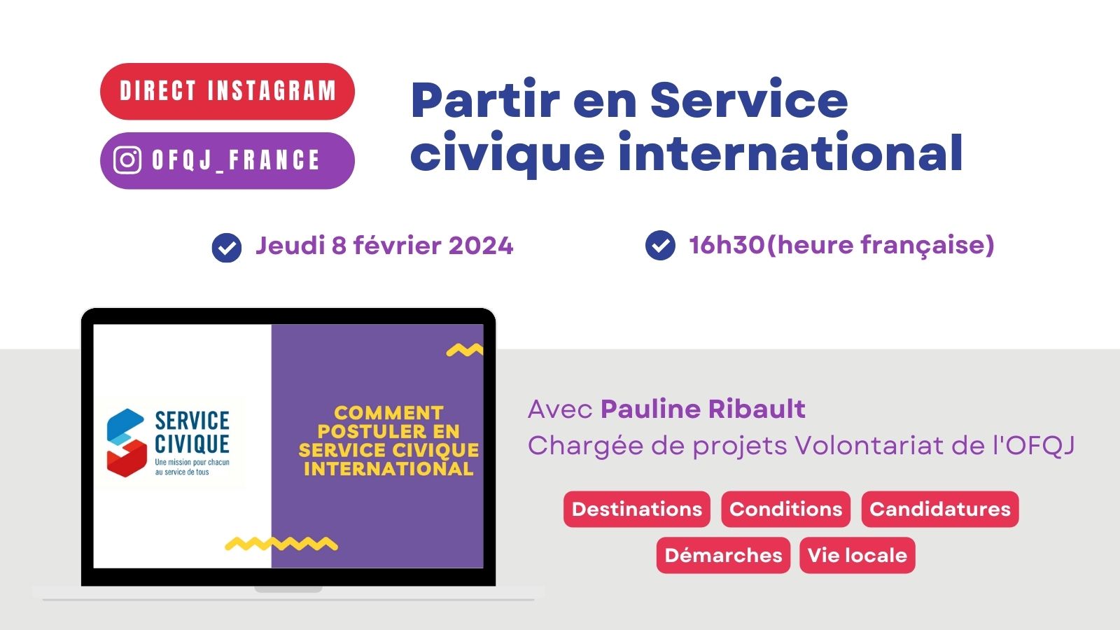 Direct Instagram - Postuler en service civique international - Missions ...