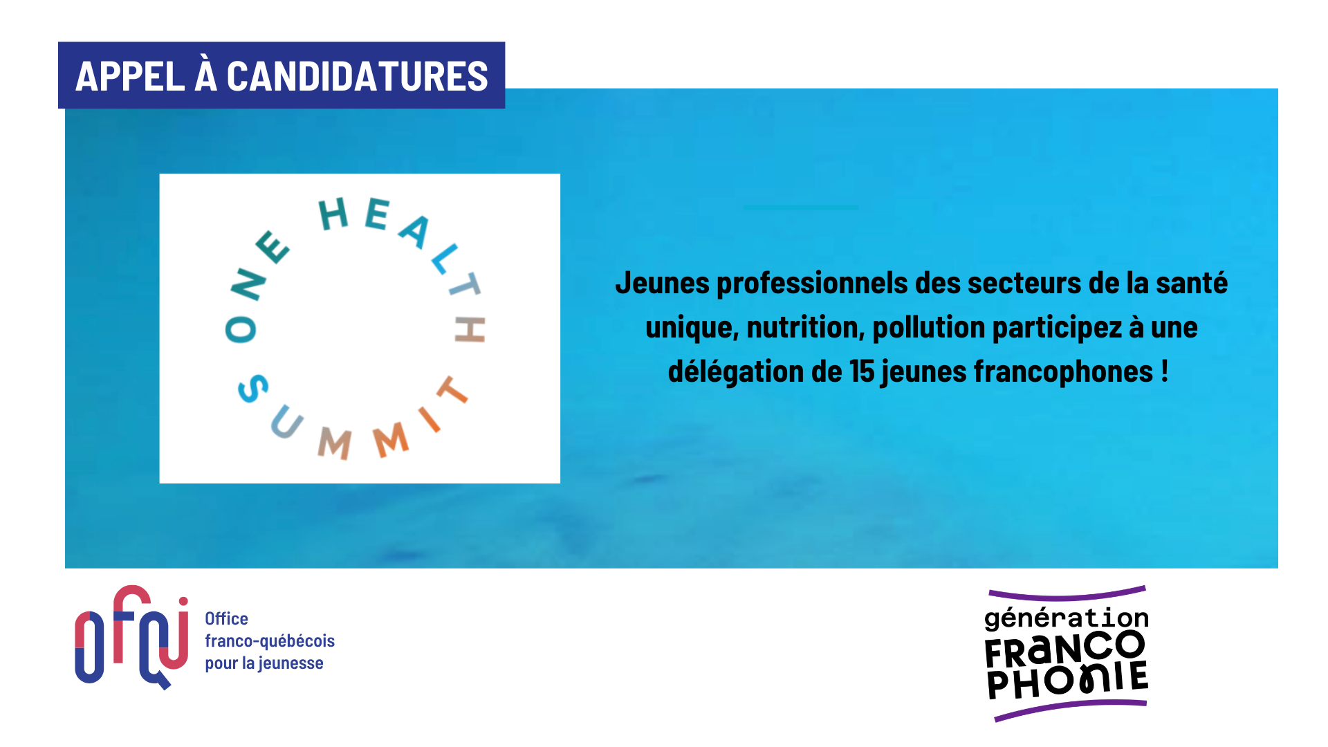 One Health Summit - Francophones - OFQJ France